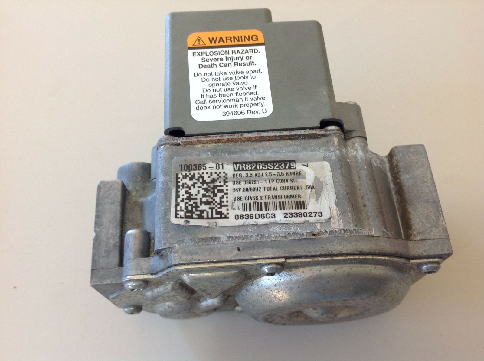 LENNOX ARMSTRONG DUCANE 100365-01 GAS VALVE HONEYWELL VR8205S2379 for ...