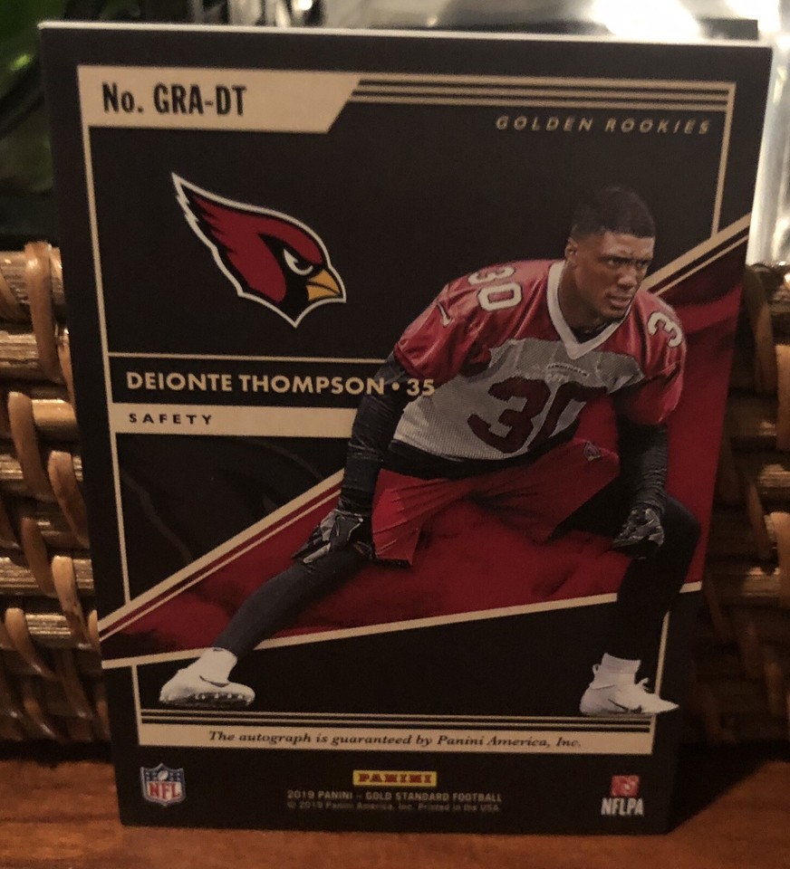2019 Panini Gold Standard Golden Rookies Autograph Deionte Thompson ...