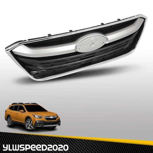 Fit For 20-22 Subaru Outback Front Bumper Grille Mesh Glossy Black w ...