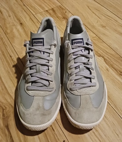 Puma Super Liga Og Retro Lace Up Mens Grey Sneakers Casual Shoes US ...