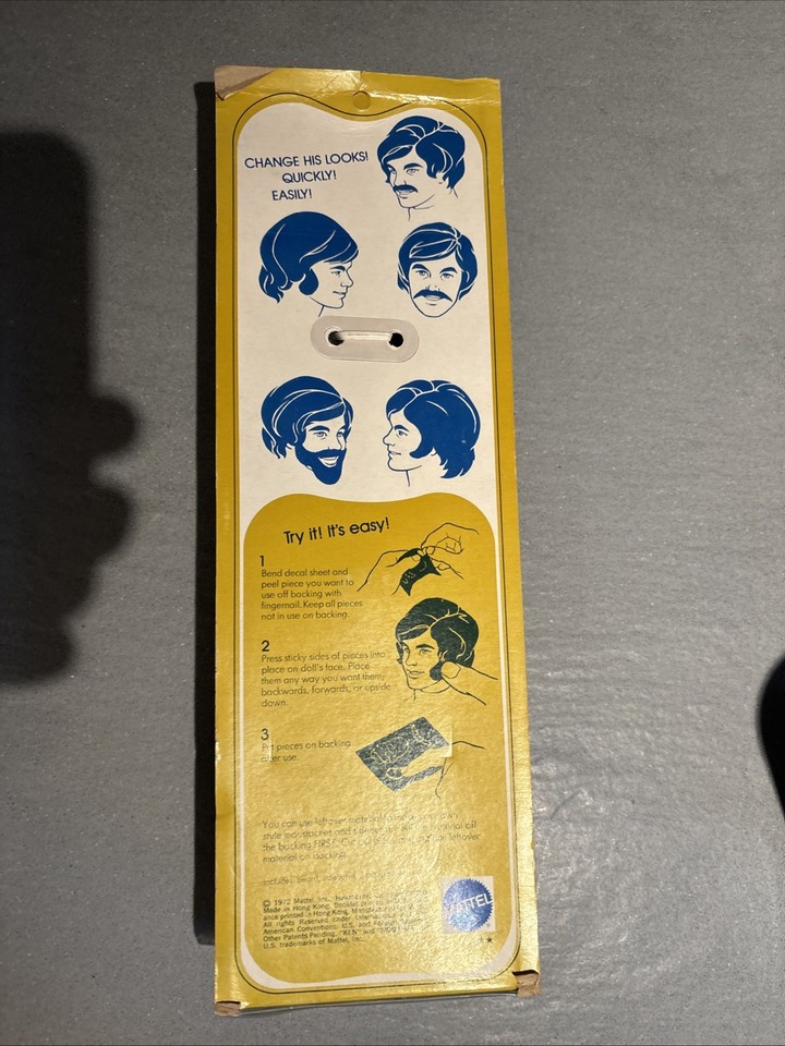 Vintage 1972 Mod Hair Ken Doll Mattel No. 4224 Factory Sealed-RARE ...