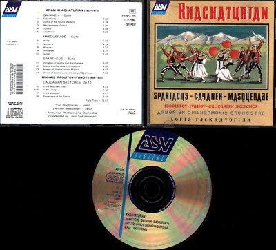 KHACHATURIAN SPARTACUS MASQUERADE ARMENIAN PHIL ORCH. LORIS ...