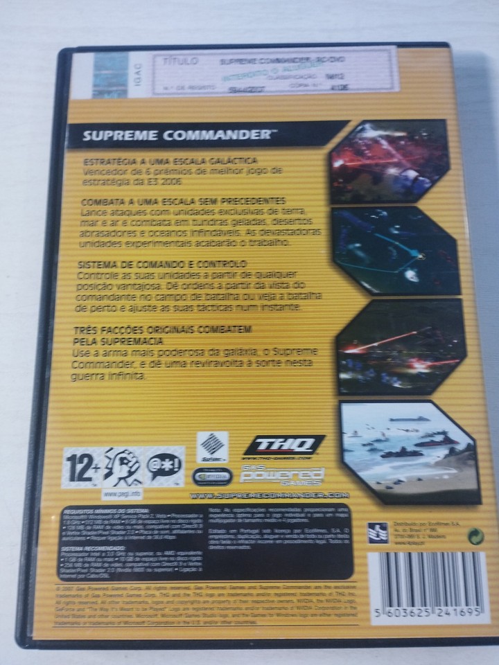 Supreme Commander Thq Portugal Edition - juego PC Dvd-rom English | eBay