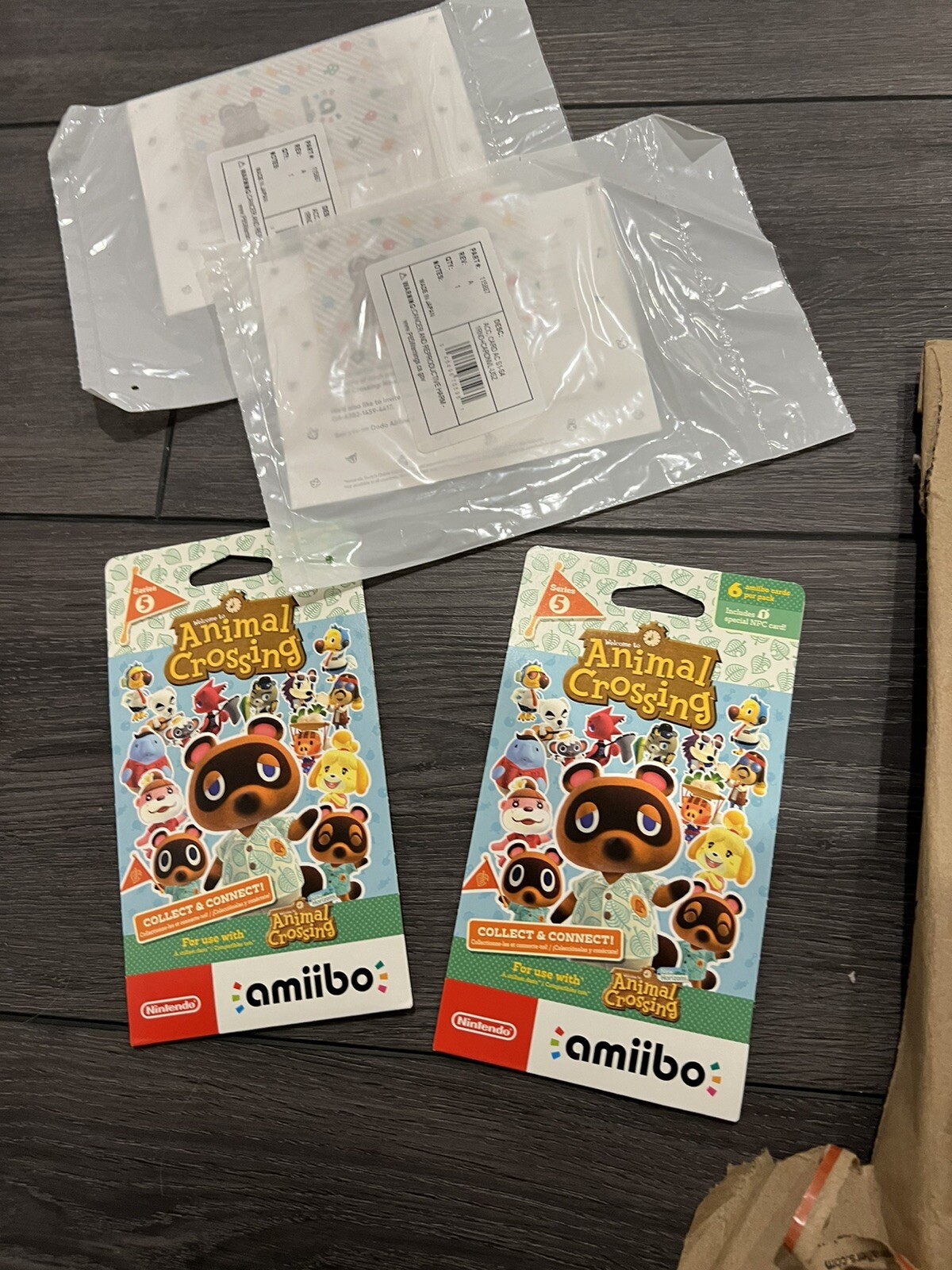 Animal Crossing: 2 Nintendo/Amiibo Packs - Series 5, 6 Cards/Pack ...