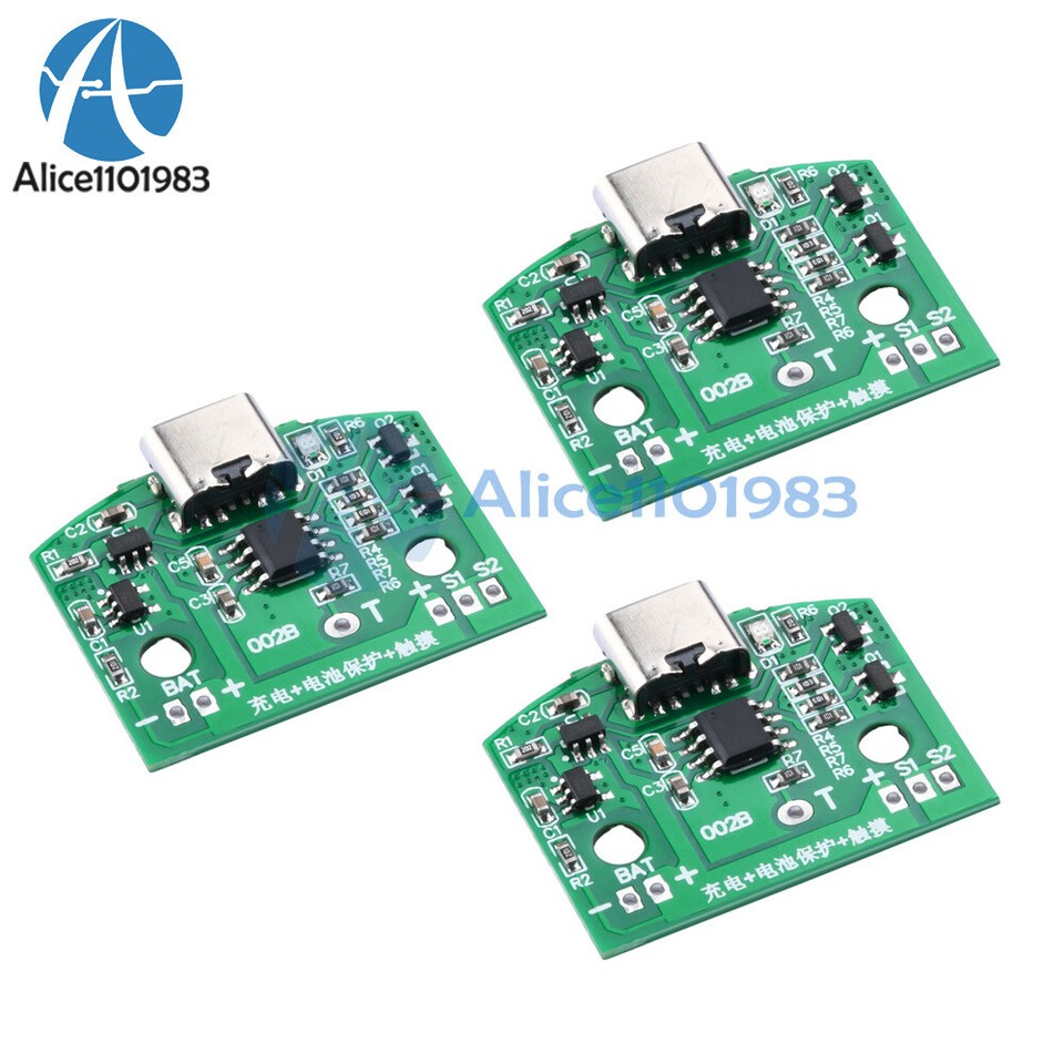 3pcs Desk Lamp Circuit Board Type-C Charging 3-mode Dimming LED Touch ...