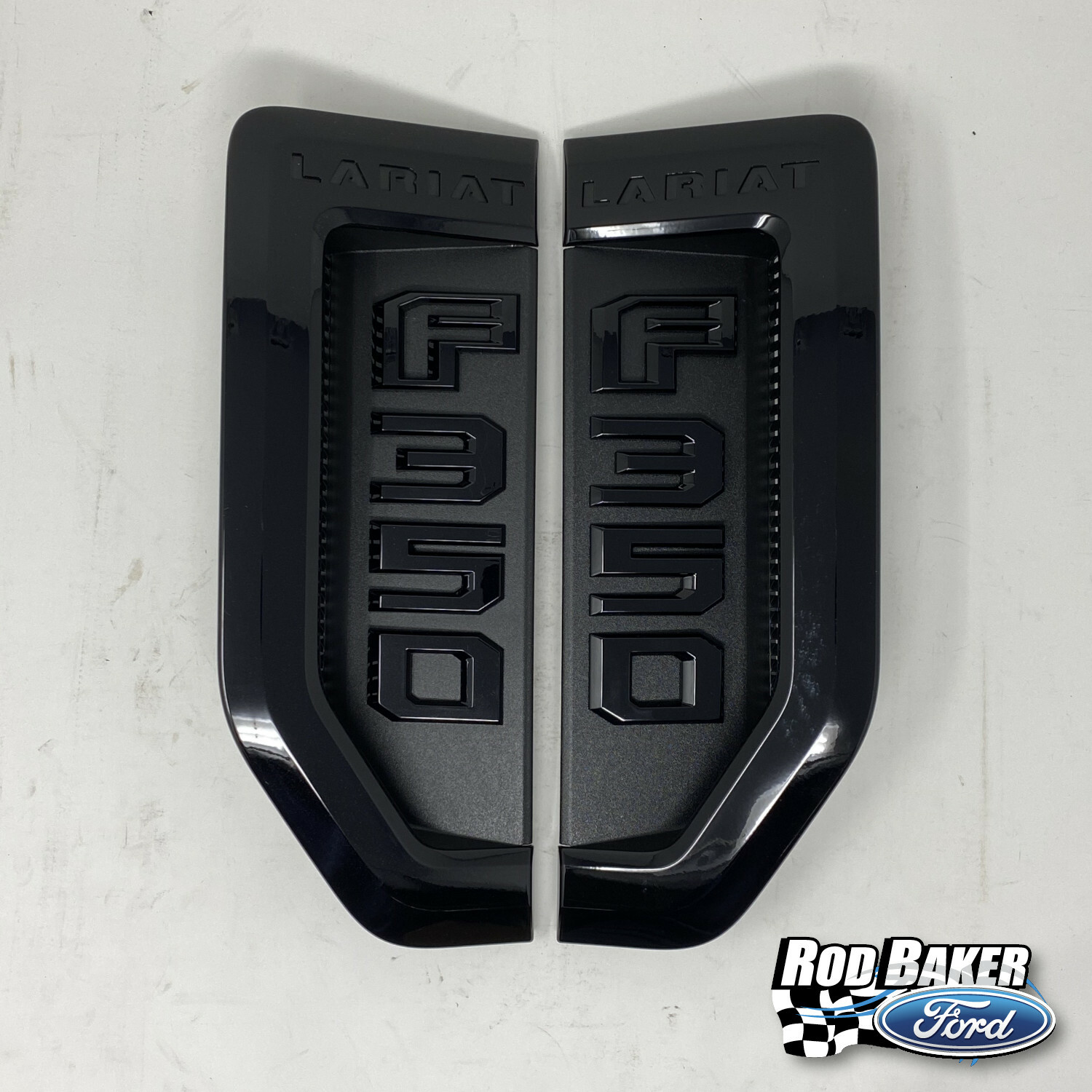 17 thru 21 Super Duty F-350 Lariat Sport Package Black Fender Emblems ...