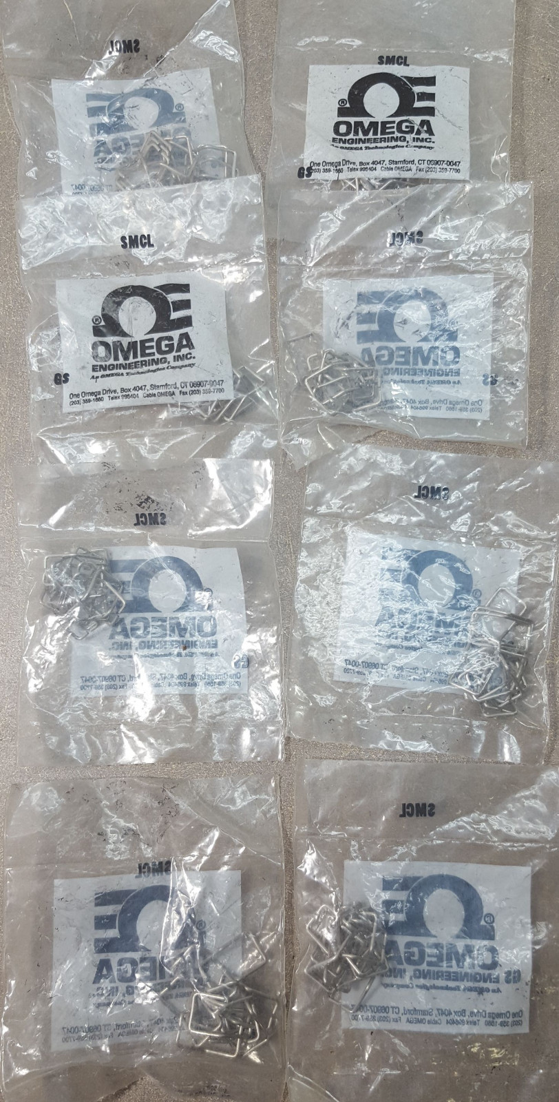8 Bags (10 CLIPS/BAG) Omega SMCL Safety Clip Lot of 80 These are new ...