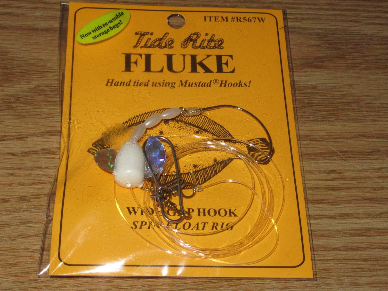 6 Fluke Rigs Flounder Tide Rite R567W Spin Float Saltwater Rig Fishing ...