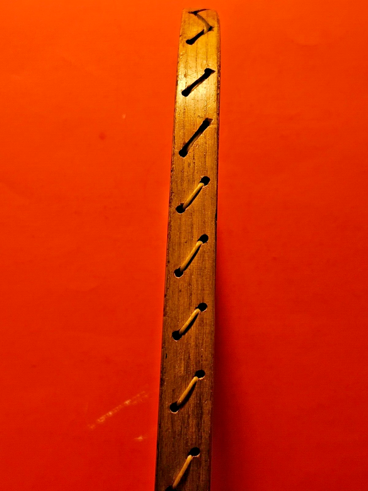 CIRCA 1895 ANTIQUE DRAPER MAYNARD TRANSITIONAL CHECKERED WOOD TENNIS ...