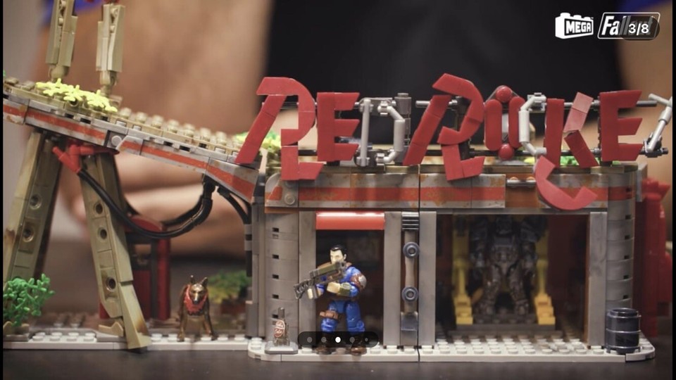 Fallout Red Rocket Truck Stop Mega Bloks Construx Building Block Set | eBay