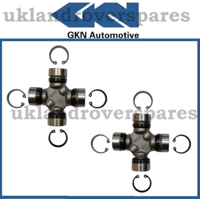 LAND ROVER DEFENDER GKN PROPSHAFT UJ UNIVERSAL JOINTS PAIR - "OEM ...