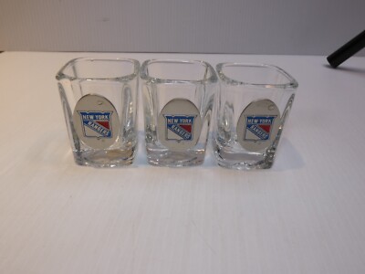 NHL New York Rangers Set 3 Glass Shot Glasses | eBay