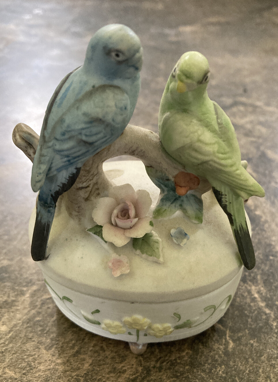 Trinket Box - Lefton Vintage Parakeet Bird Box Made In Japan #3433 | eBay