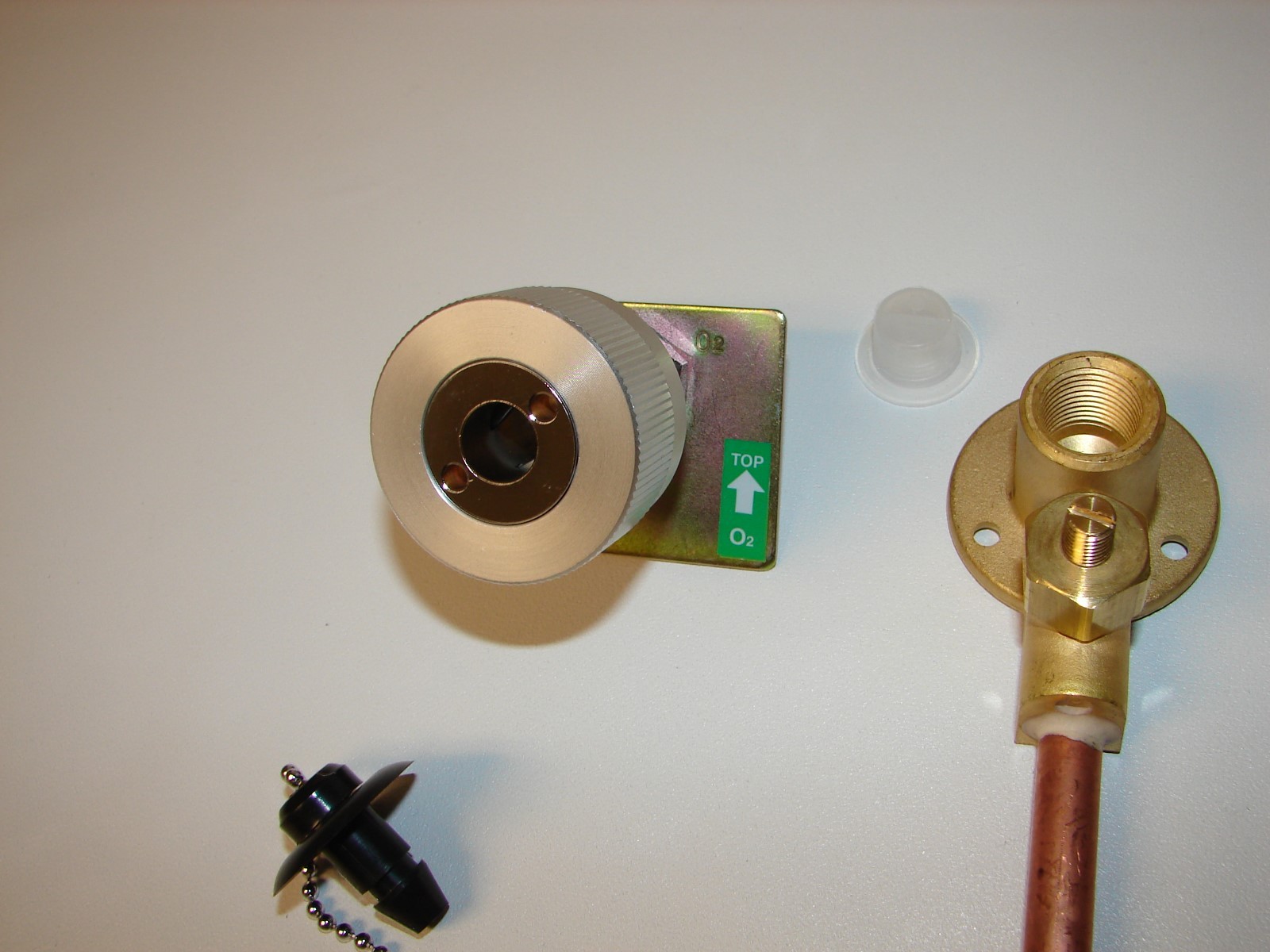 *NEW* Medical Gas Schrader Wall Outlet Quick Disconnect Oxygen O2 ...