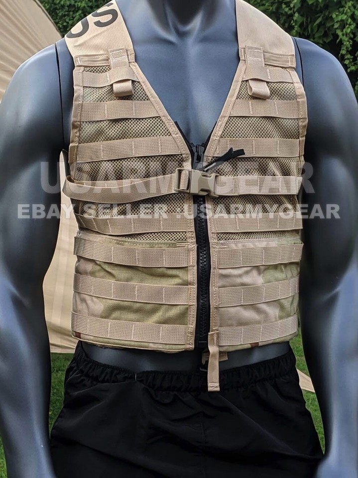 UPGRADED US Army MOLLE II Desert Tan Fighting Load Carrier Survival ...