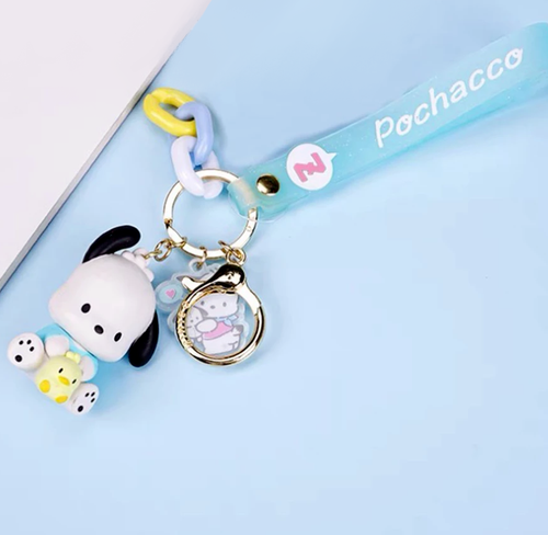 HOT Sanrio X Miniso Pochacco Keychain Wallet Charm 3D Backpack Charm ...