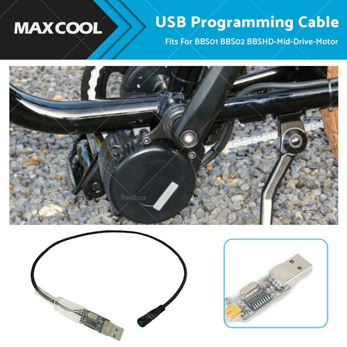 For Bafang Programming 5Pin USB Cable For BBS01 BBS02 BBSHD-Mid-Drive ...