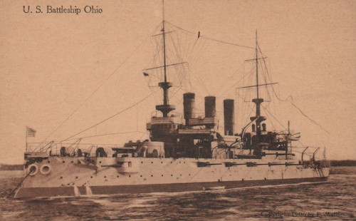 USS Ohio US Navy Battleship Antique Postcard Unused | eBay