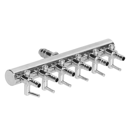 (6 Heads)Aquarium Splitter Oxygen Pipe Stainless Steel Fish Tank ...