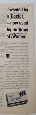 1955 Tampax tampons invented by a doctor vintage ad | eBay