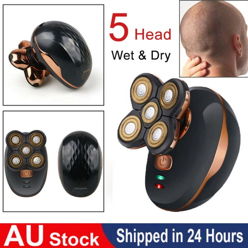 4D Electric Hair Shavers Bald Head Razor Men Cordless Wet Dry Trimmer ...