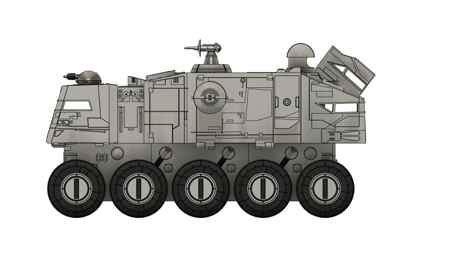 Turbo Tank Juggernaut for 3.75 inch (1:18) Scale Figure Diorama ...