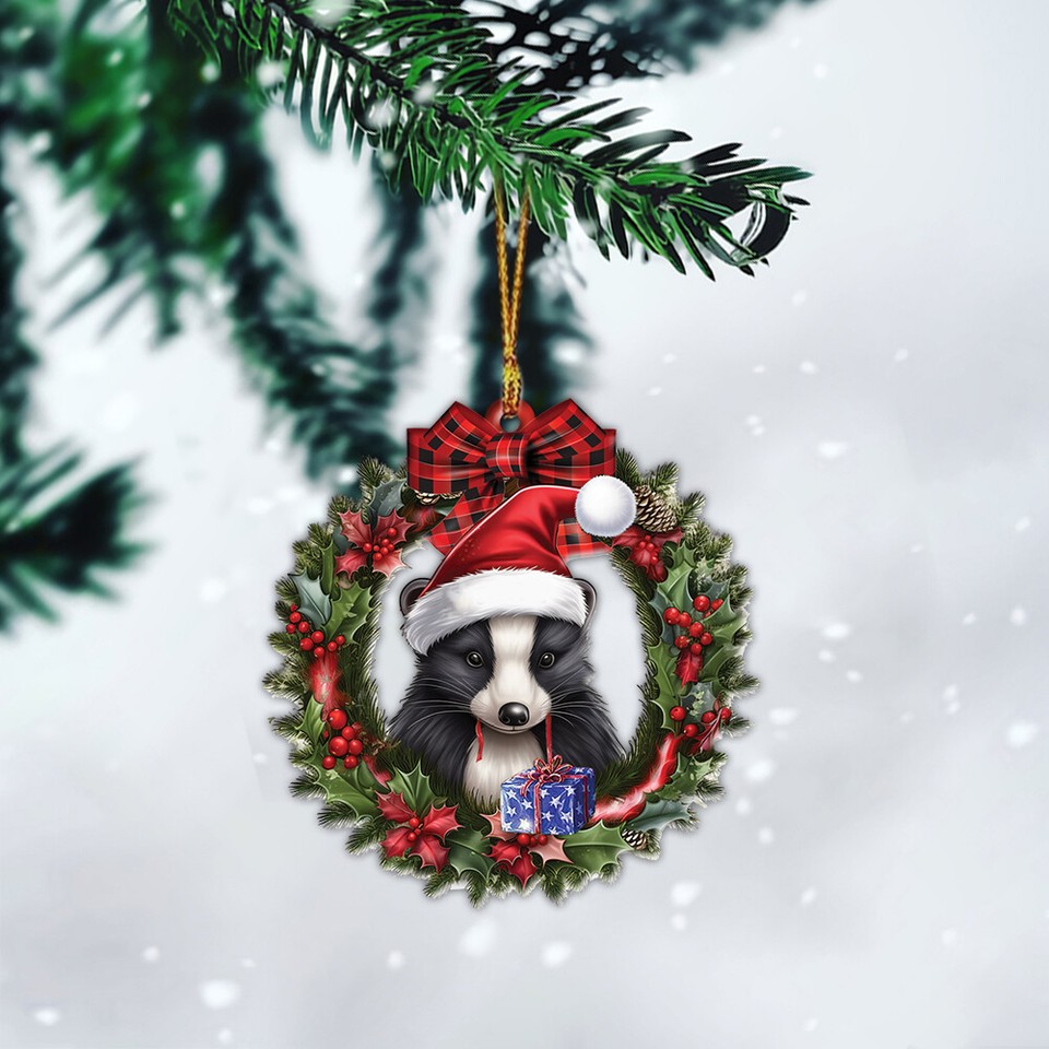 Personalized Skunk Ornament Christmas Tree, Skunk Lovers Christmas ...