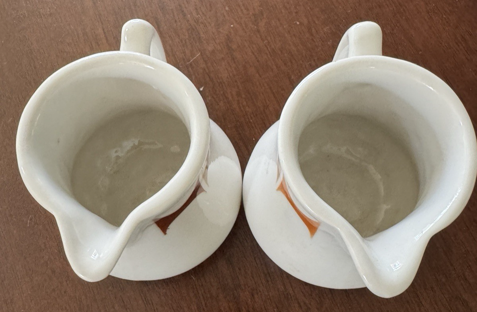 Pair of Jackson Custom China Restaurant / Diner Ware Creamer / Pitcher ...