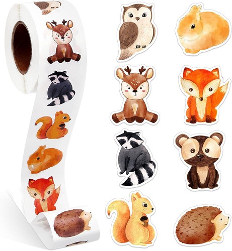 Forest Animals 500 Stickers Decal Reward Cute School Incentives Gift ...