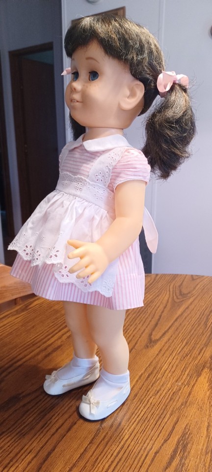 VTG 1960's Mattel Original Chatty Cathy Doll Freckles Brunette Blue ...