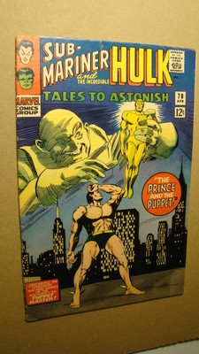 TALES TO ASTONISH 78 *NICE* HULK SUB-MARINER VS PUPPET MASTER HANK PYM ...