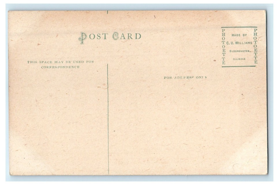 c1910's Public Library Building Street View Delphi Indiana IN Antique ...