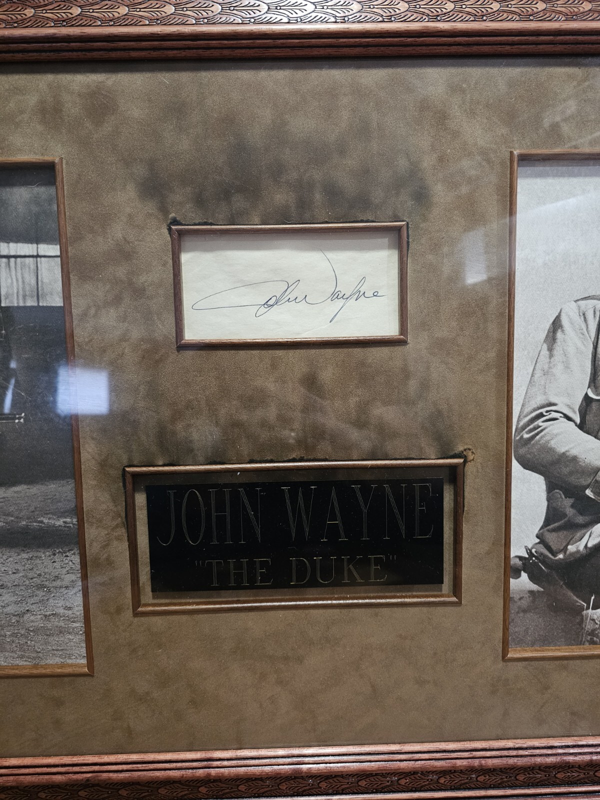 John Wayne Signed Framed Display Very Rare! | eBay