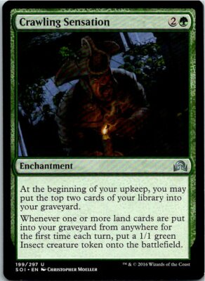 Crawling Sensation Magic The Gathering Shadows Over Innistrad Mint X1 ...