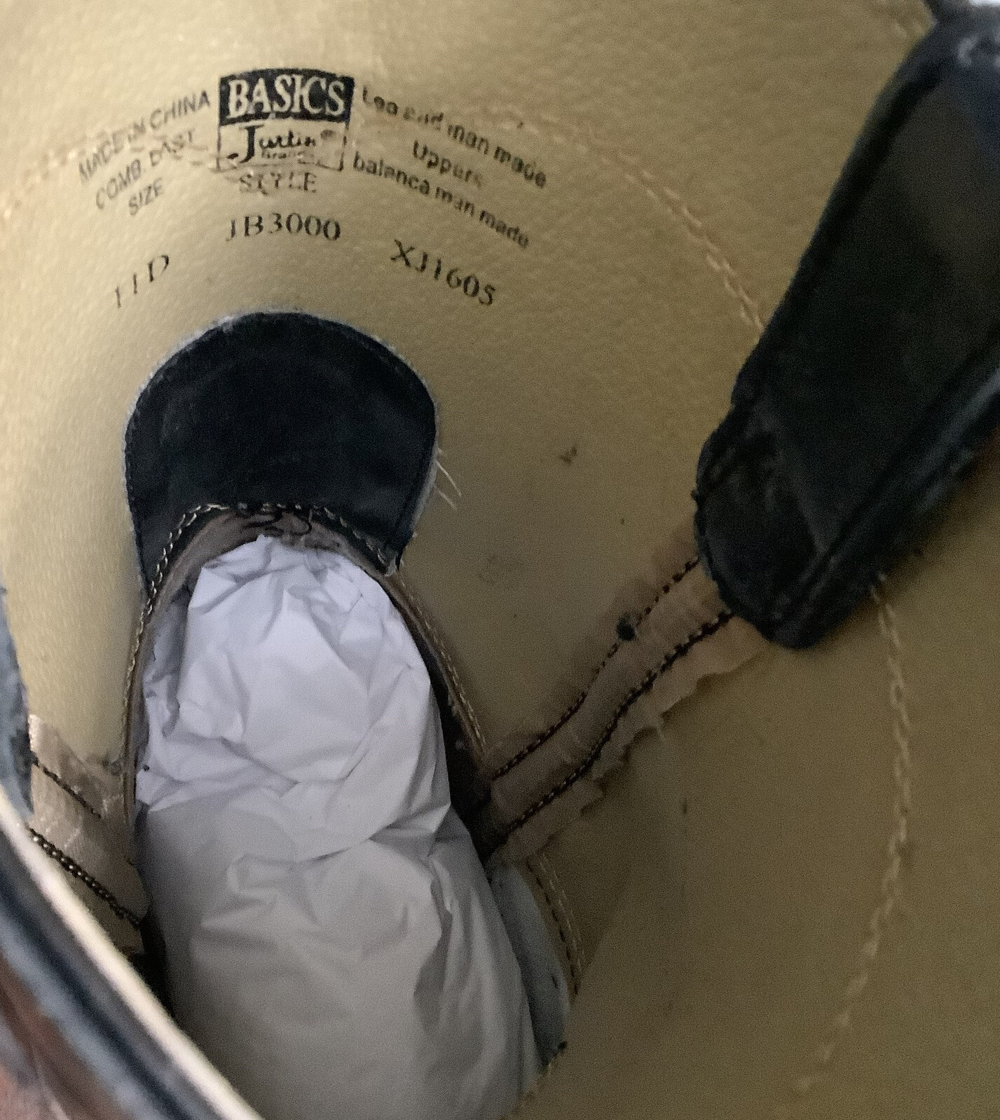 Justin Boot Ropers Men’s Black Leather Western Boots Size 11D JB3000 | eBay