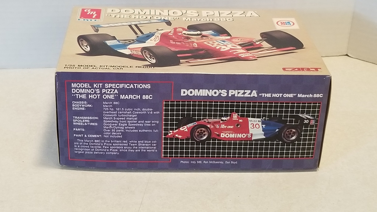 1:25 AMT Domino's Pizza March 88C Indy Car Model Kit 6751 Unassembled ...