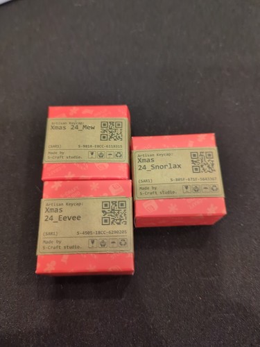 S-Craft Artisan Cherry MX Keycaps XMAS 24 Pokemon Mew Snorlax Eevee | eBay