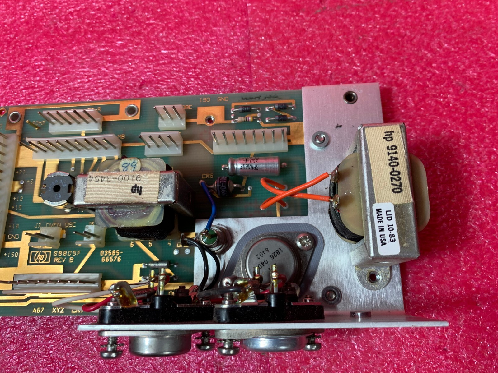 AGILENT HP 3585A SPECTRUM ANALYZER 20Hz-40MHz Board 03585-66576 REV B ...