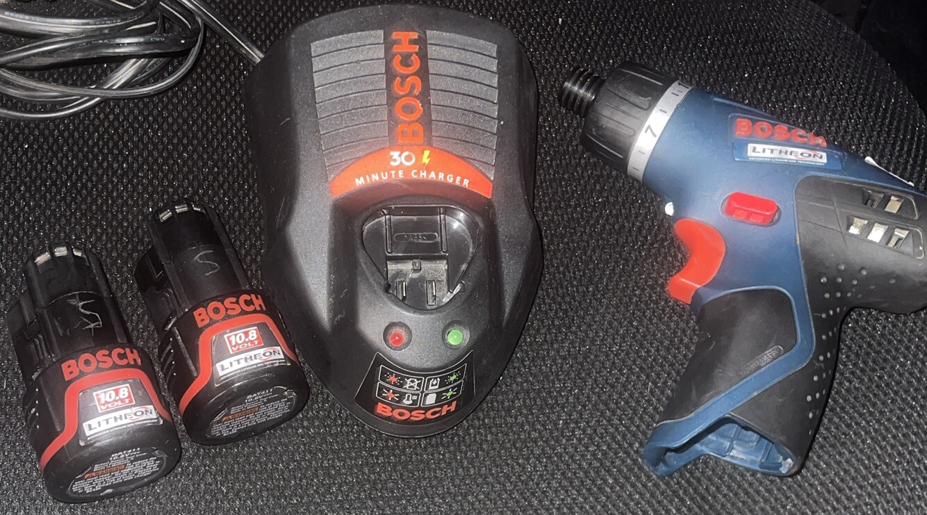 Bosch PS20 Compact Cordless Driver Set W/ 2 Batteries & Charger | eBay