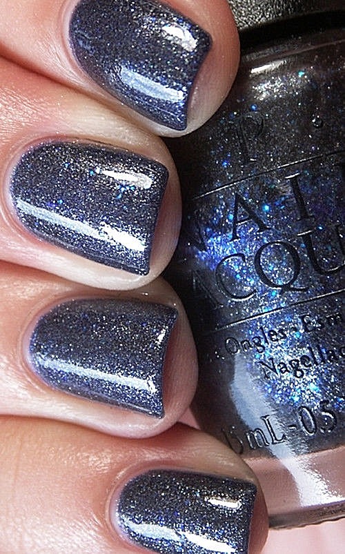 OPI Nail Lacquer "NL T01 MIDNIGHT BLUE GLITTER" TUXEDO COLLECTION 2004 ...