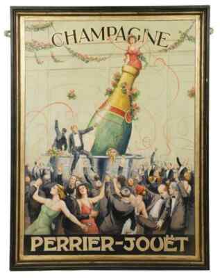 Vintage Champagne Ad Reproduction Print Advertising 17x12 | eBay