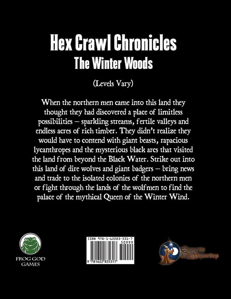 John M Stater Hex Crawl Chronicles 2: The Winter Woods - (Paperback ...