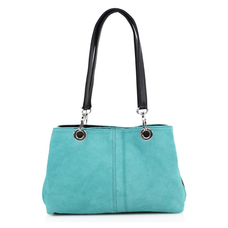 Ladies Three Compartment Style Suede Leather Shoulder Bag Women ...