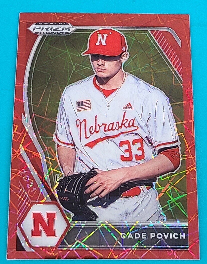 2021 Panini Prizm Draft Picks - Red Prizm #PDP98 Cade Povich (RC) for ...