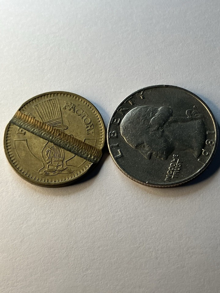 Fun Factory Grooved Modification Vintage Arcade Token #tq1 | eBay