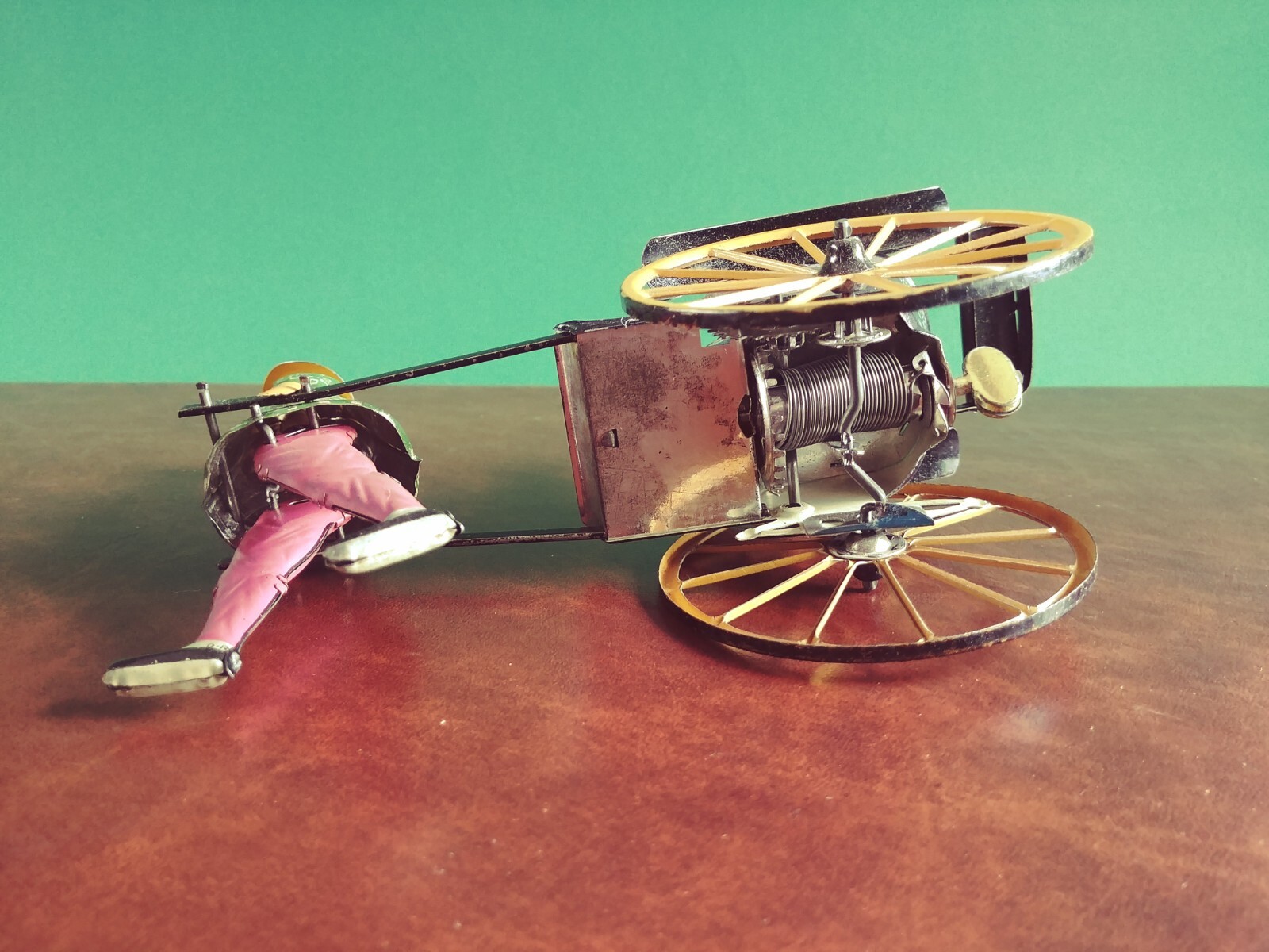 Rare 1920's Lehmann EPL 773 Masuyama Tin Wind-up Rickshaw Tinplate w ...