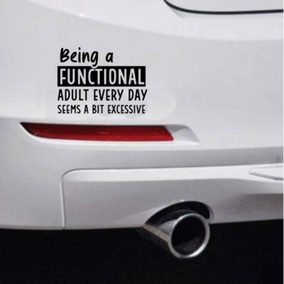 Hilarious Functional Adult Car Bumper Stickers Car Decal Car Window ...