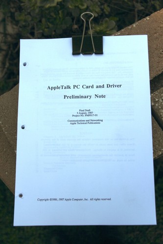 apple manual "Appletalk PC card and Driver Preliminar Note" | eBay