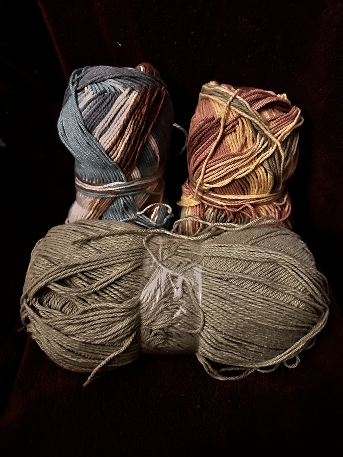 2 lbs large skeins Unlabeled Cotton Yarn, mix of colors | eBay