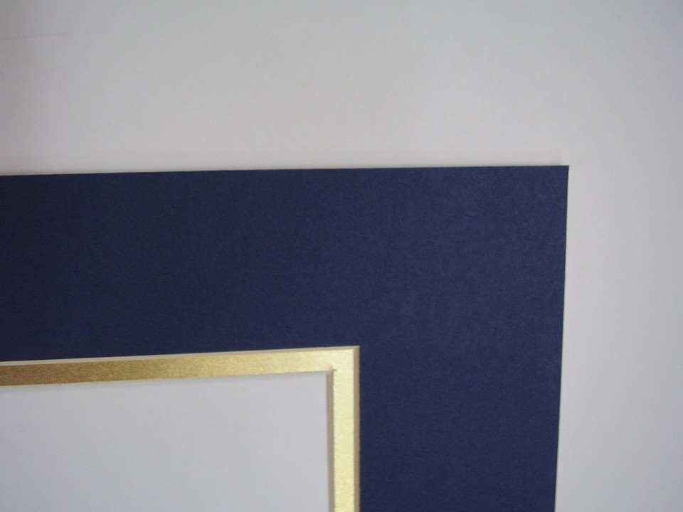 Picture Framing Mats 11x14 Diploma photo Mat for 8x10 Navy Blue and ...